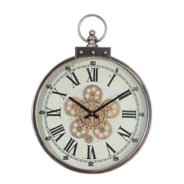 Buy D46cm Baxter FOB exposed gear movement Wall Clock - Silver w/White ...